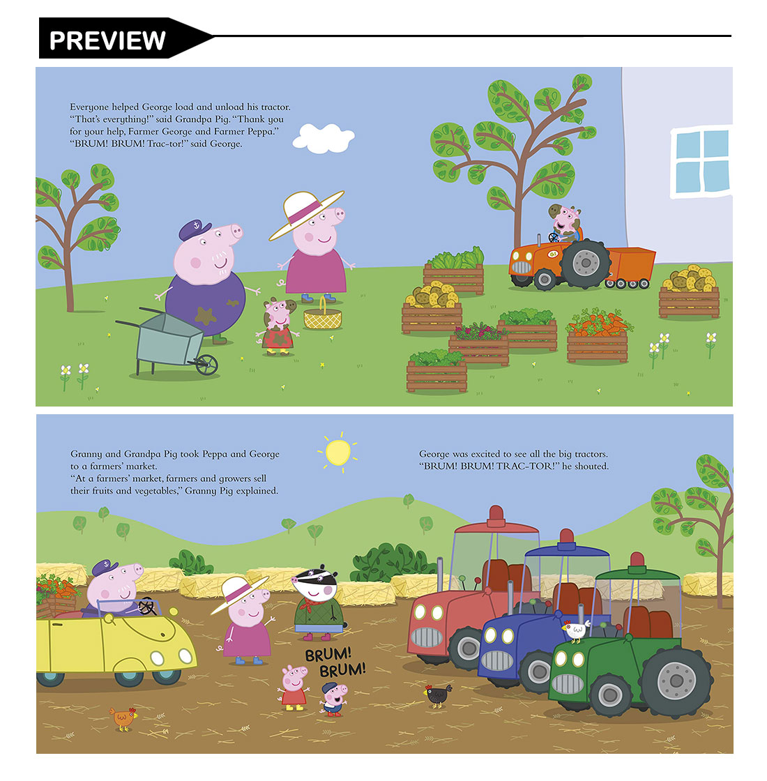 ★홀세일★[원서] 페파피그 Peppa Pig : George’s Tractor (Paperback, 영국판) - 웅진마켓