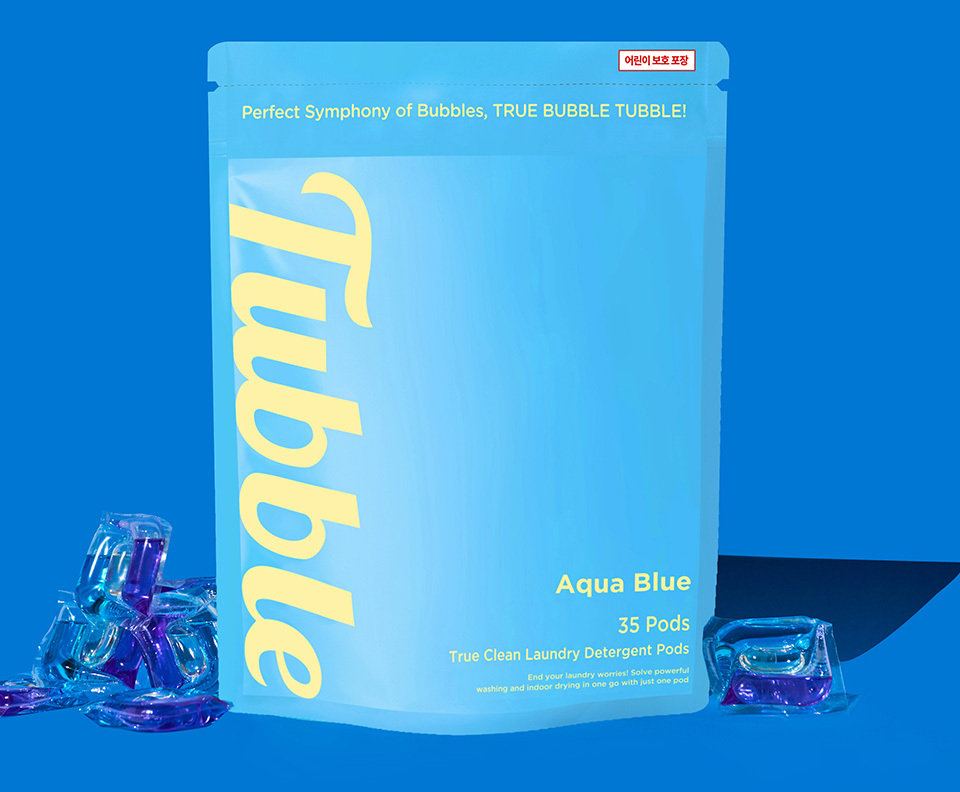 [터블] 터블세제 3종세트 (아쿠아블루 35P +퍼퓸 미모사 35P + 퍼퓸 그라스 35P) - 웅진마켓